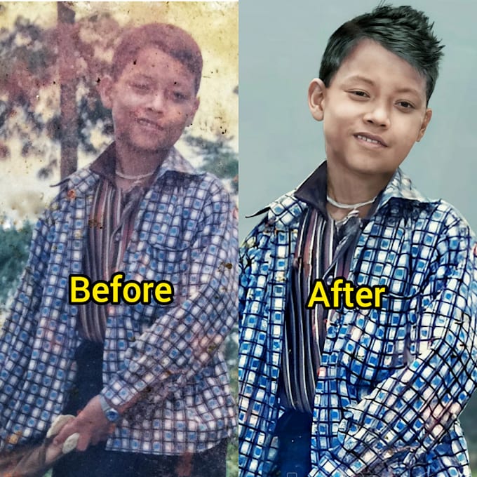 Restore, retouch, repair and fix colorize your old photo by ...