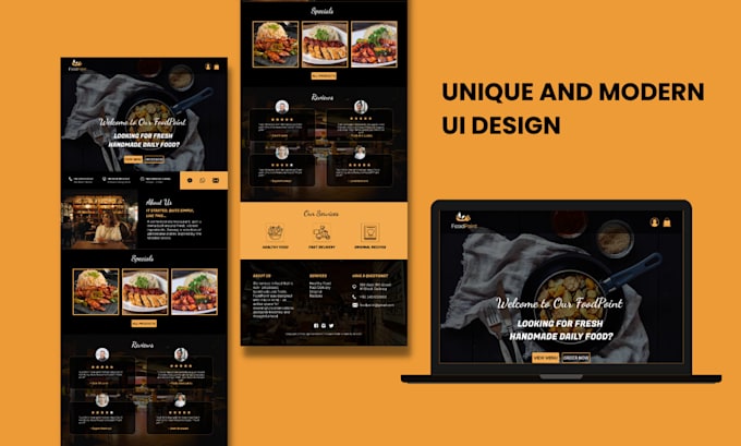 Design modern and unique landing page, ui design by Nidaquershi | Fiverr
