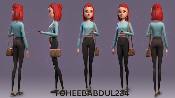 3d modeling, 3d texturing, 3d rigging, 3d animating for 3d game and 3d animation by ...