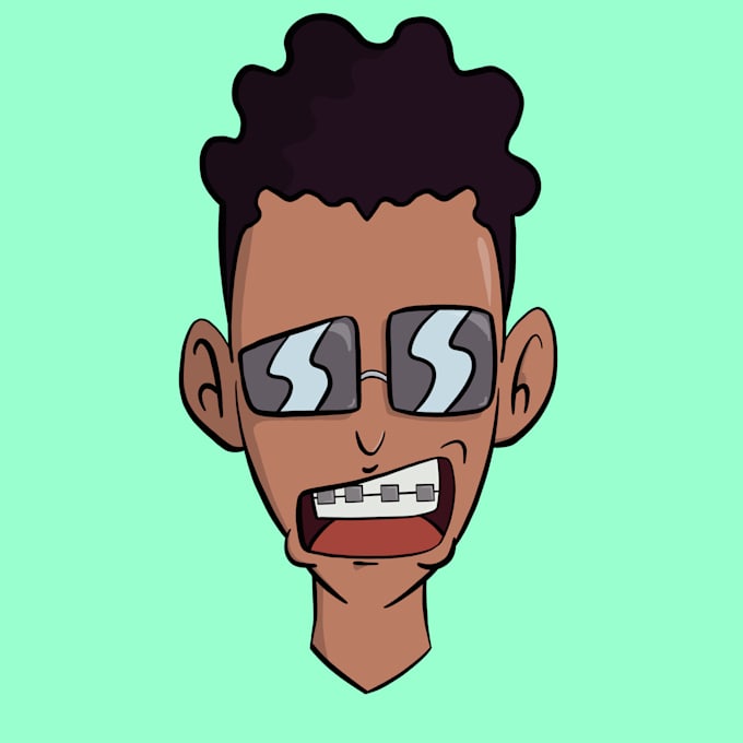 Draw a simple cartoon head by Carlosrichison | Fiverr