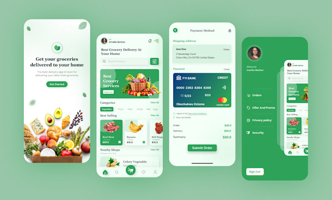 Design mobile app ui design in figma by Ayeshafarooq_ | Fiverr