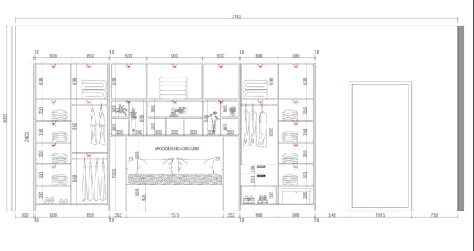 Draw interior floor plan and details in autocad 2d by Karthiha8 | Fiverr