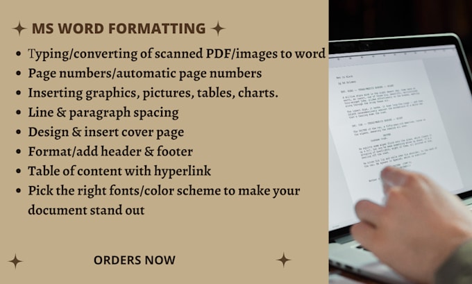 Format, design, create, type, edit microsoft word document by Banu94 ...