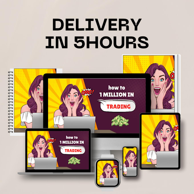 Design a digital product mockup bundle by Khaji_yassine | Fiverr