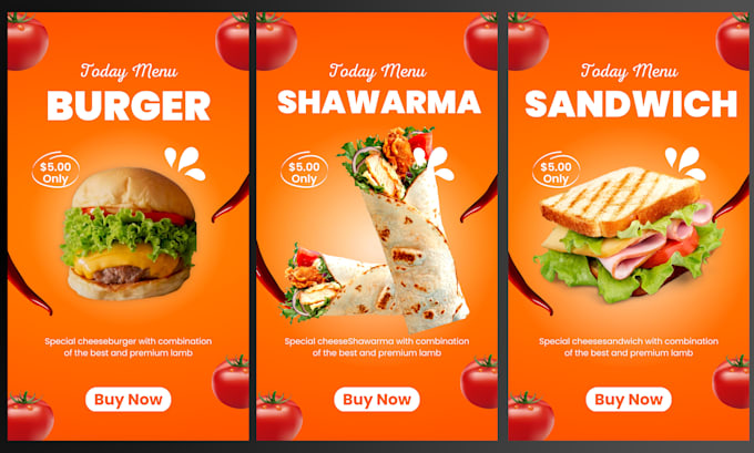 Design attractive advertising banner for your food stall by Ka_lu_ka ...