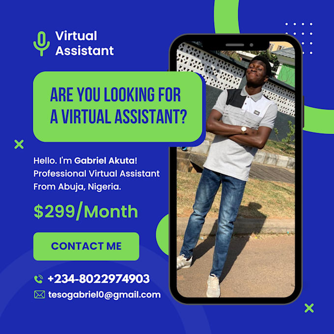 Carry out tasks given to me that are within my expertise by Gabriel ...