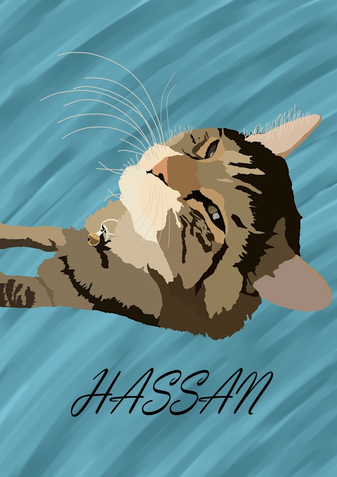 Draw an illustration of your favorite pets by Andreaceja08 | Fiverr