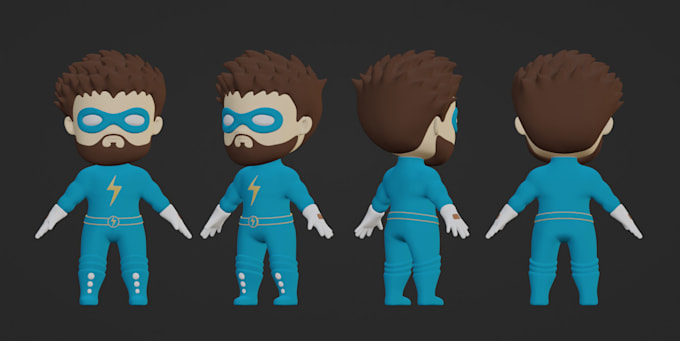 3d modeling characters with any style by Ardiansa_nando | Fiverr