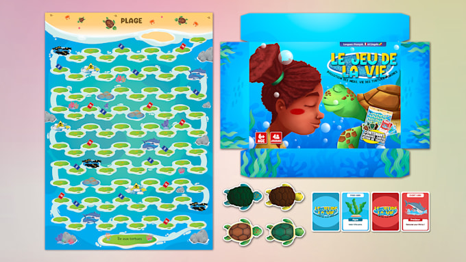 Create custom board game design and card game illustration by ...