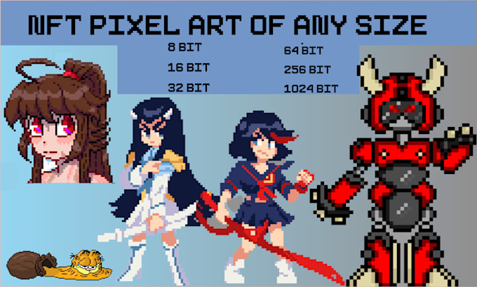 Create awesome pixel art for your choice by Bajwa_sb | Fiverr