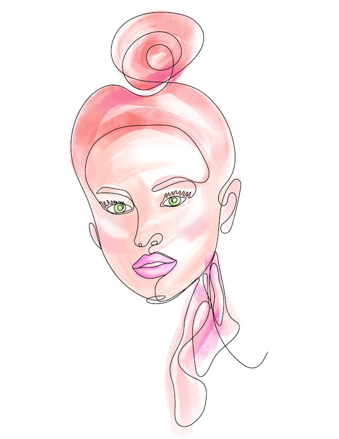 Do one line drawings with color or without color by Marabuda | Fiverr