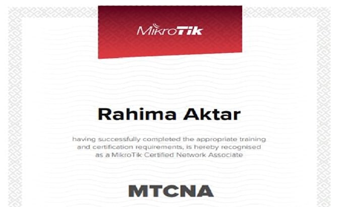 Scripting Or Troubleshooting Configuration Of Mikrotik Router By Rahimaaktar841 Fiverr