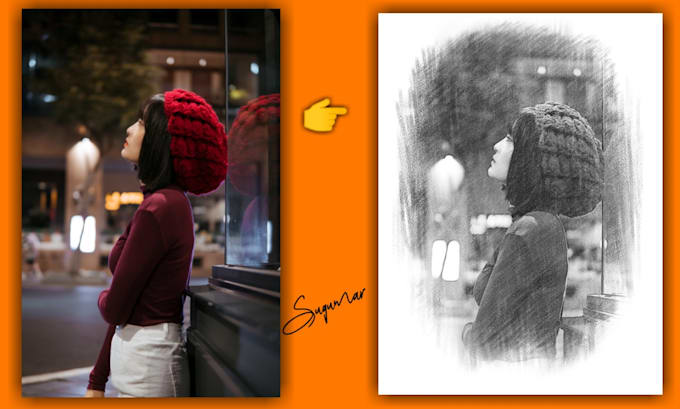 Turn your normal photos into sketch photos by Sugutamizha | Fiverr