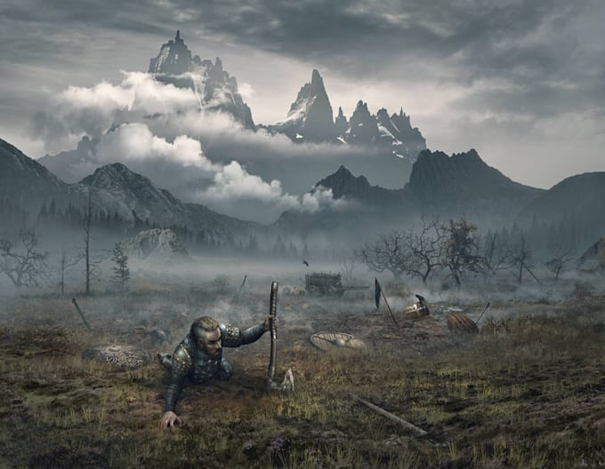 Do fantasy dnd background, landscape and environment art by ...