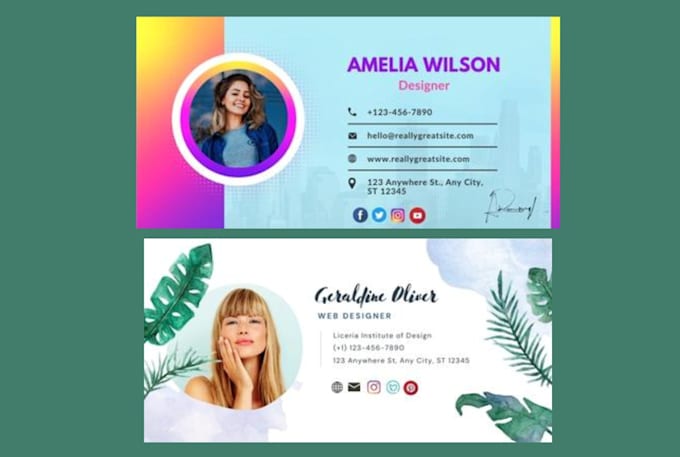 Create your html signature email template clickable outlook by ...