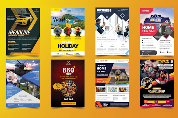 Create attractive awesome onepager marketing material promotional flyer ...