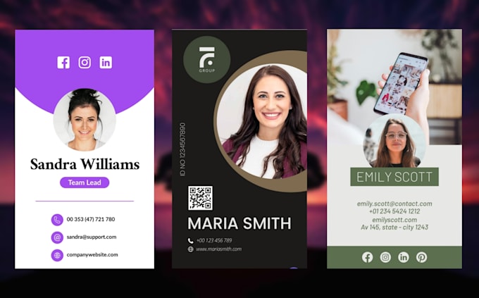 Design clickable digital business card with qr code by Creatordesign2 ...