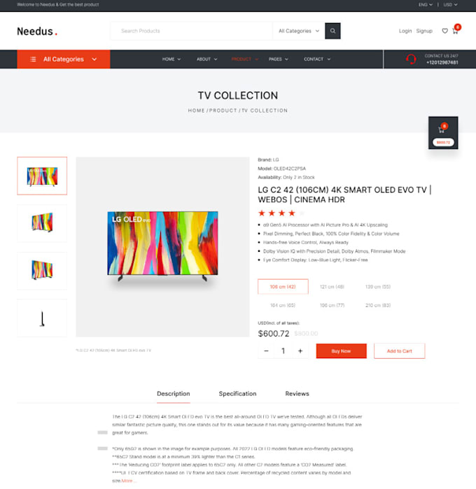 Do the front end for your website by Itsabdelrahman | Fiverr