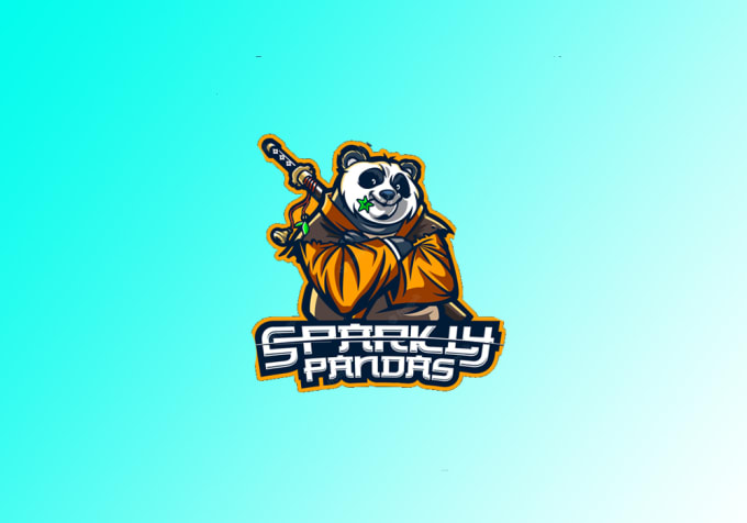 Design high quality panda gunner sport mascot logo with creative ...