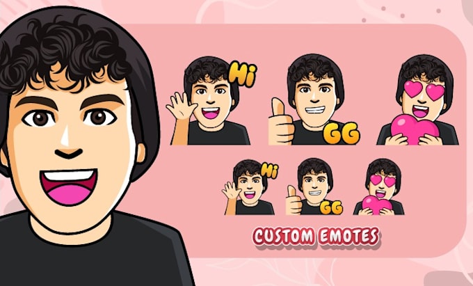 Draw custom twitch emotes by Hamzadesigns150 | Fiverr