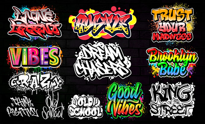Create custom graffiti design for your word, logo, t shirt, hoodie, etc ...