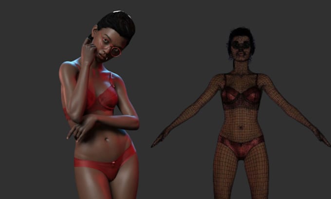 Sculpt nsfw sfw realistic character, metahuman figures statue doll animation by Darmianro | Fiverr