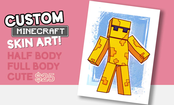Draw custom minecraft skin artwork by Abscastillo4 | Fiverr