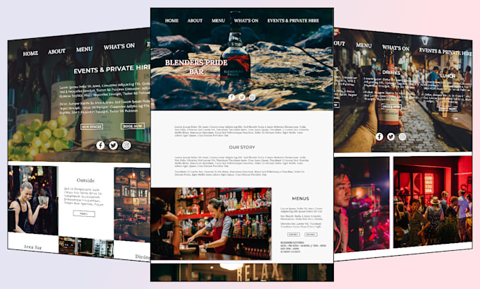 Design aesthetic website design with adobe xd or figma by Jsharaq | Fiverr