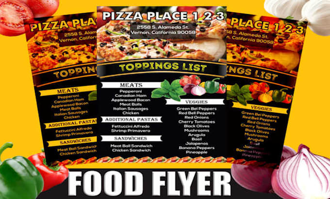 Make professional modern and unique food menus, restaurant flyer, rate ...