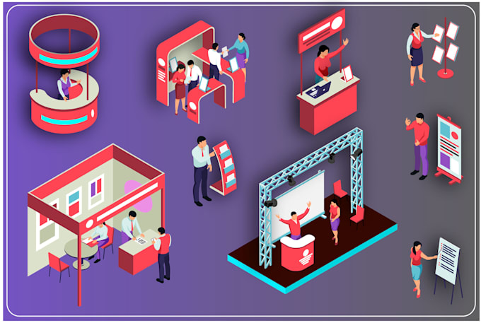 Design backdrops, trade booth for exhibition, stalls, kiosks, events by ...