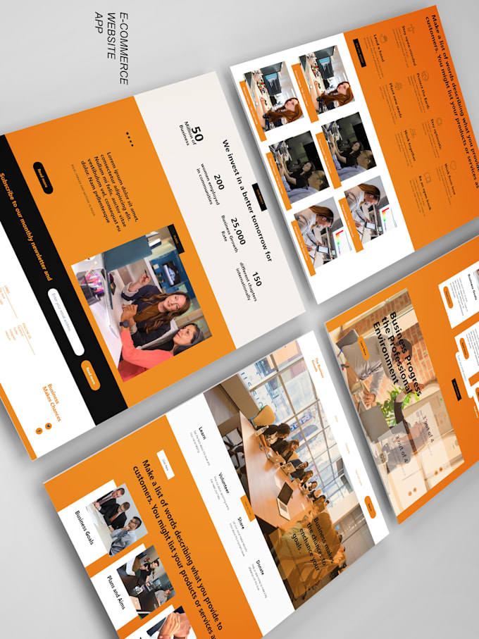 Design your creative website layout in xd by Soniamalik176 | Fiverr