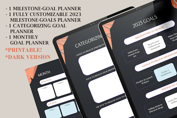 Design you a custom planner printable sheet by Ayakoyc | Fiverr