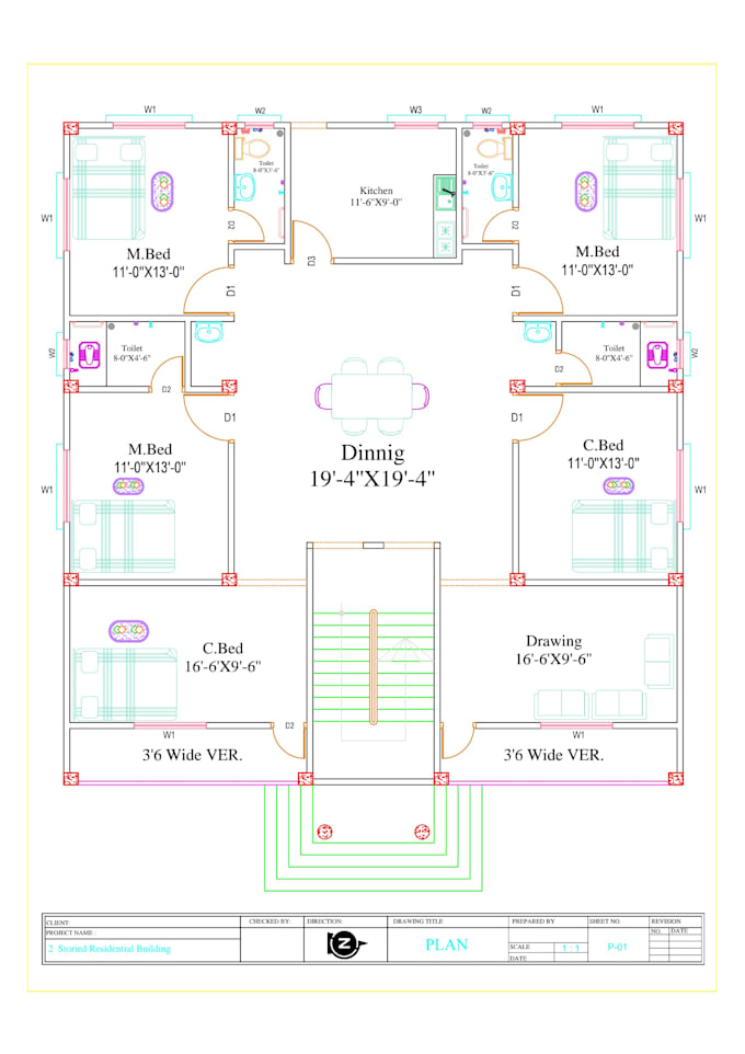 Create 2d floor plan by Shahadat604 | Fiverr