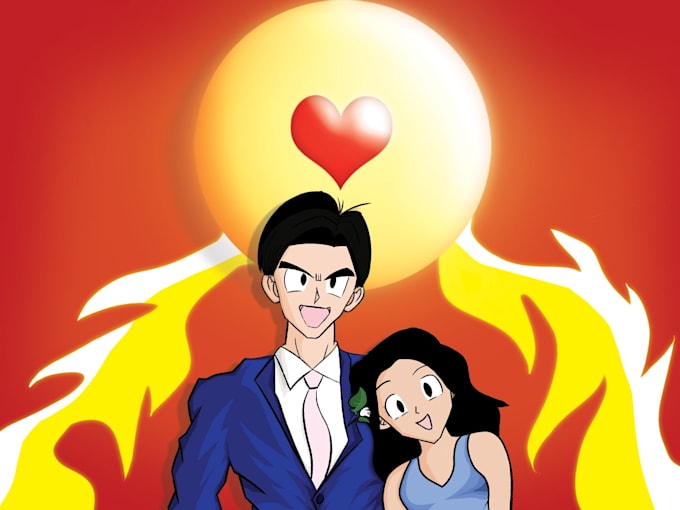 Create classic dbz valentines gift by Alexgarcia2022 | Fiverr