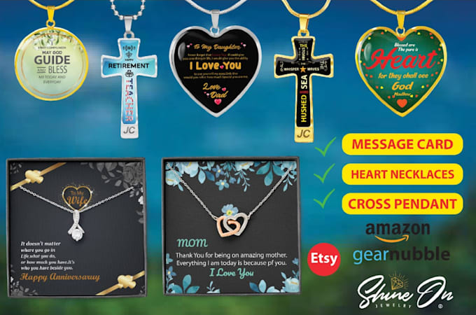 Design shine on custom message card for jewellery by Creativenurul93 ...