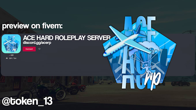 Do professional logo for fivem roleplay community by Token_13 | Fiverr