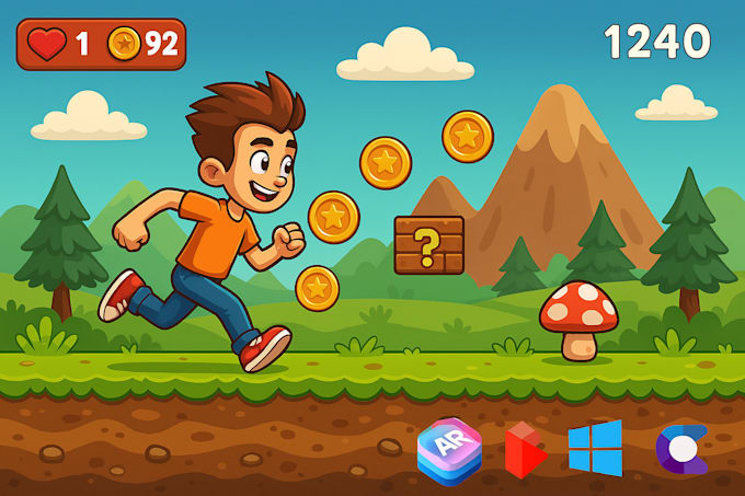 Develop endless runner 2d game in unity by Game_loopexpert | Fiverr