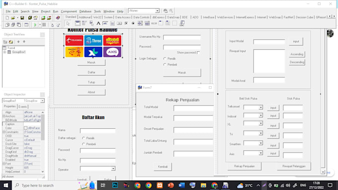 Complete your basics cpp gui project with borland cpp builder 6 by ...