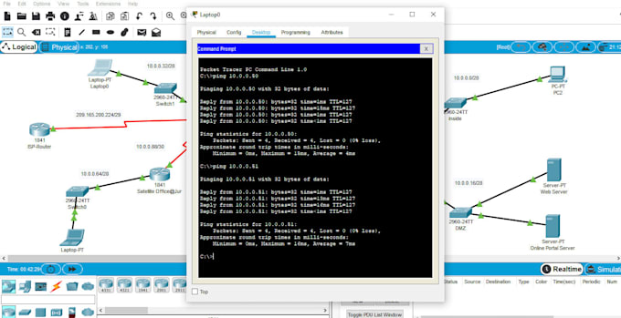Do cisco packet tracer lab in cisco packet tracer by Mohamedmitique ...