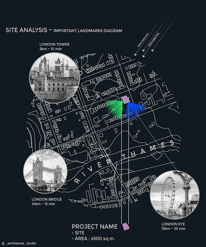 Create informative site analysis diagrams for your projects by Archisencestudi | Fiverr