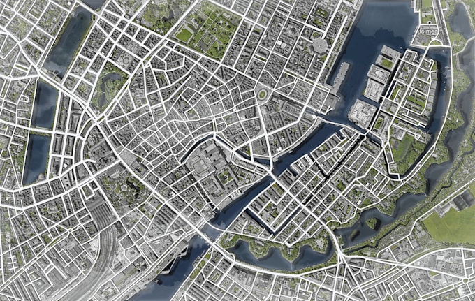 Do the architectural site and master plan frome google earth by Saly ...