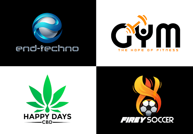 Do modern and unique 3d minimalist business logo design by Mishal_creative | Fiverr