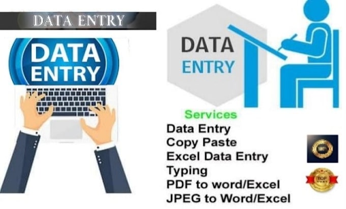 Be the fastest data entry master you ever hire by Ahsanmalik923 | Fiverr