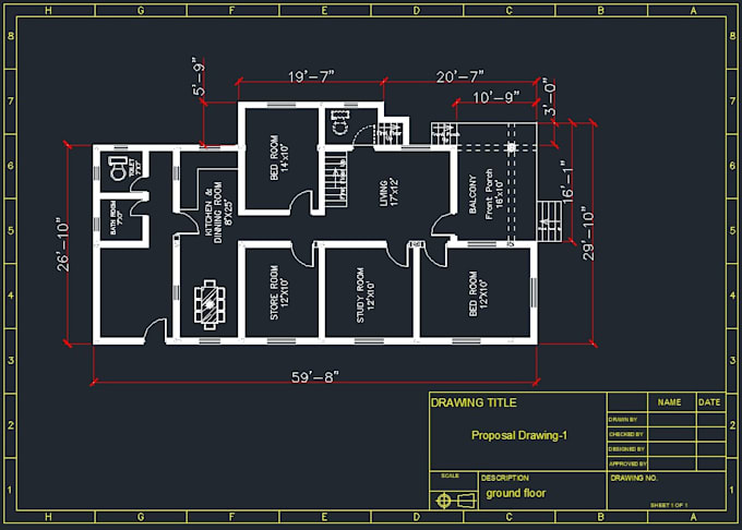 Create autocad 2d floor plans, mechanical, manufacturing dwg by ...