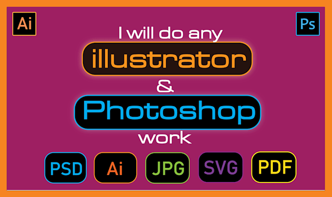 Fix, edit, modify logo, psd ai, do graphic design illustrator and ...
