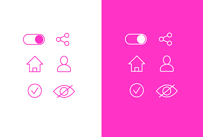 Design simple icons for your website or app by Katm93 | Fiverr