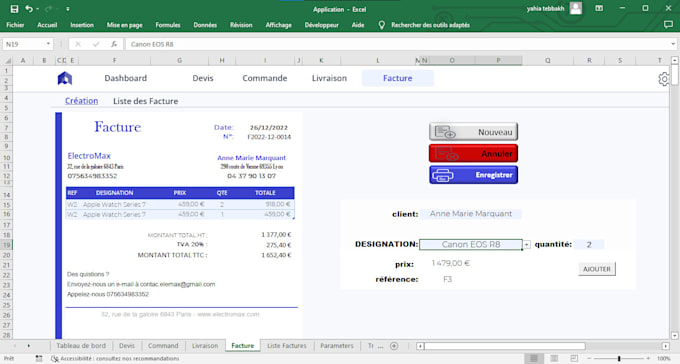 Make An Excel Spreadsheet Excel Dashboard Data Entry Excel Functions Vba By Yahiatebbakh