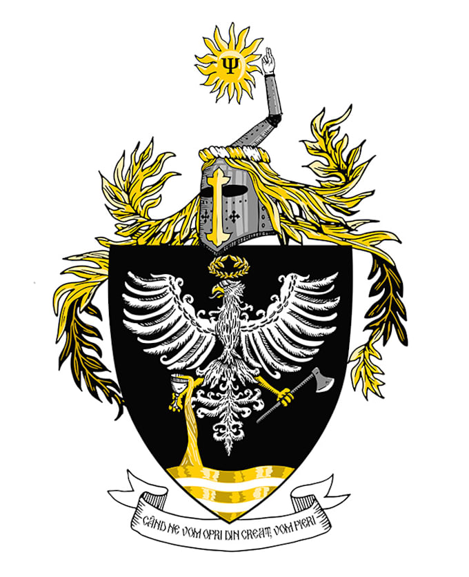 Draw original coat of arms, family crest or sigil by Jcvelic | Fiverr
