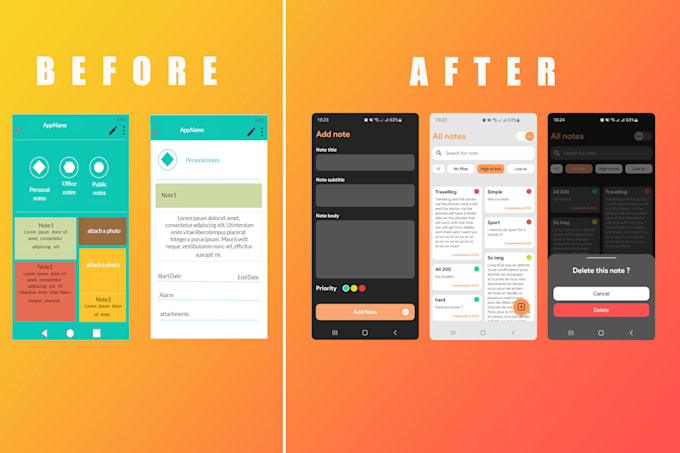 Redesign your outdated mobile app by Zuxxlo | Fiverr