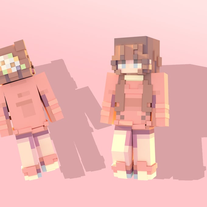 3d render your minecraft skin by Dayvay | Fiverr